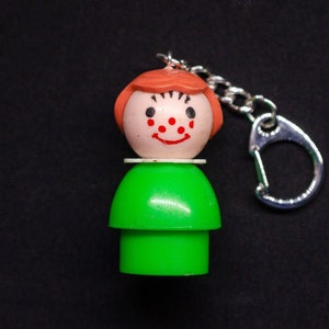Fisher Price Little People Cool Key Chain Miniblings Retro Woman ...