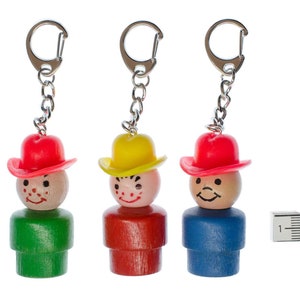 Fisher Price Little People Farmer Key Chain Cowboy Miniblings Plastic ...