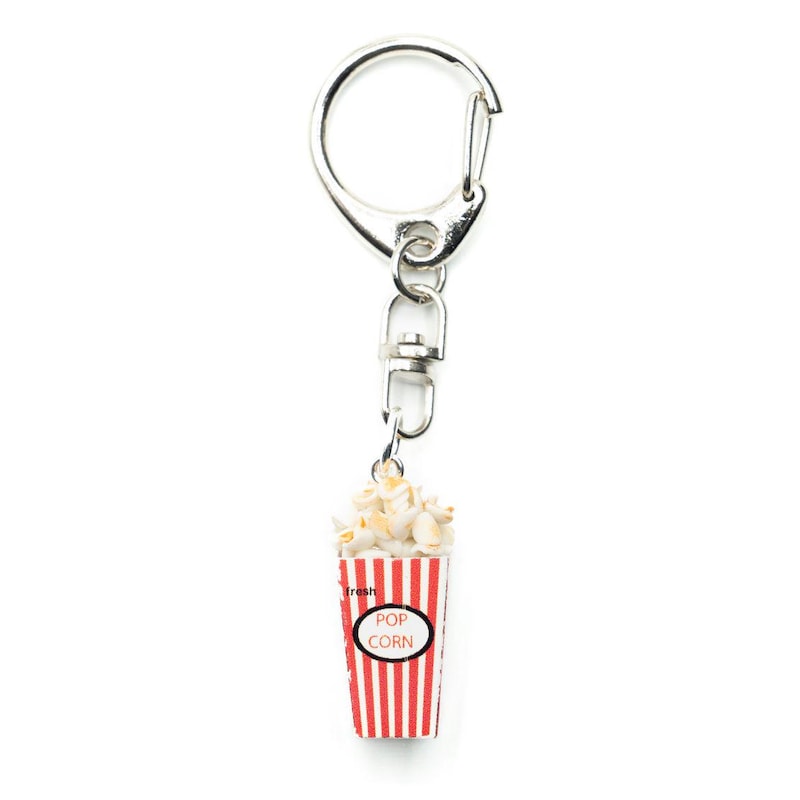 Movie Popcorn Key Chain - Etsy Canada
