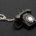 Phone Key Ring Chain Miniblings Keyring Rotary Dial Retro Telephone - Etsy
