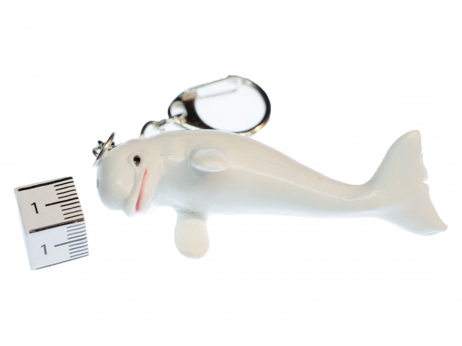 Beluga Key Ring Chain Miniblings Ocean Sea Animal Whale Baby - Etsy