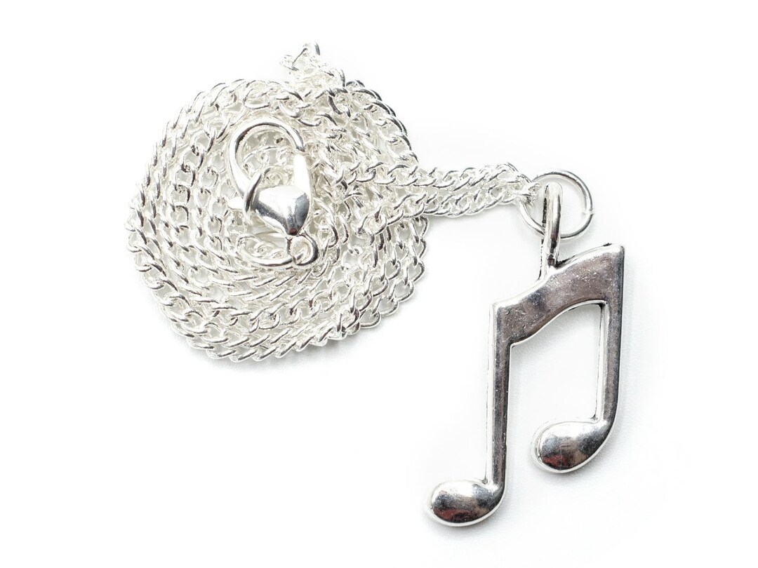 Eighth Note Necklace Chain 45cm Miniblings Notes 8th Music Double Note ...