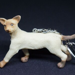 Siamese Cat Key Ring Chain Keychain Miniblings Pet Cats Animal - Etsy