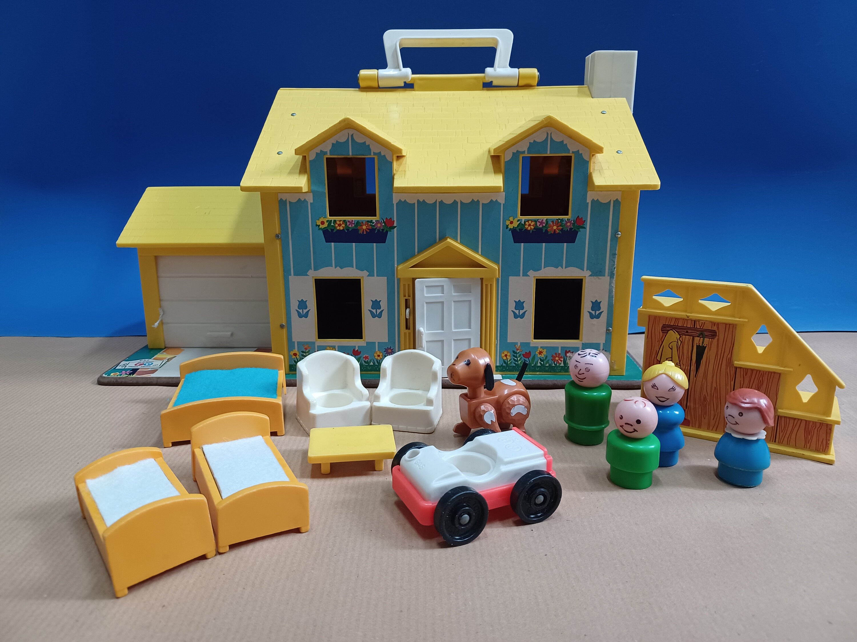 Vintage Fisher Price Play Family House 952 99 completo A Little People 1969 ENVIO GRATIS Etsy Espana