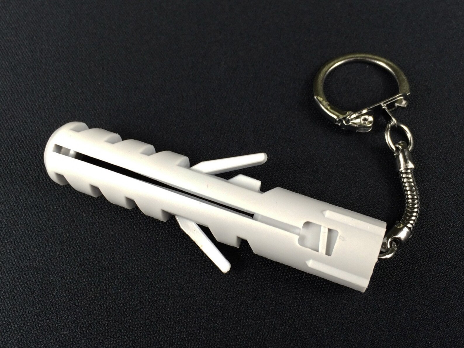 Dowel Key Ring Chain Miniblings Wall Dowels Gray Big DIY Gray - Etsy