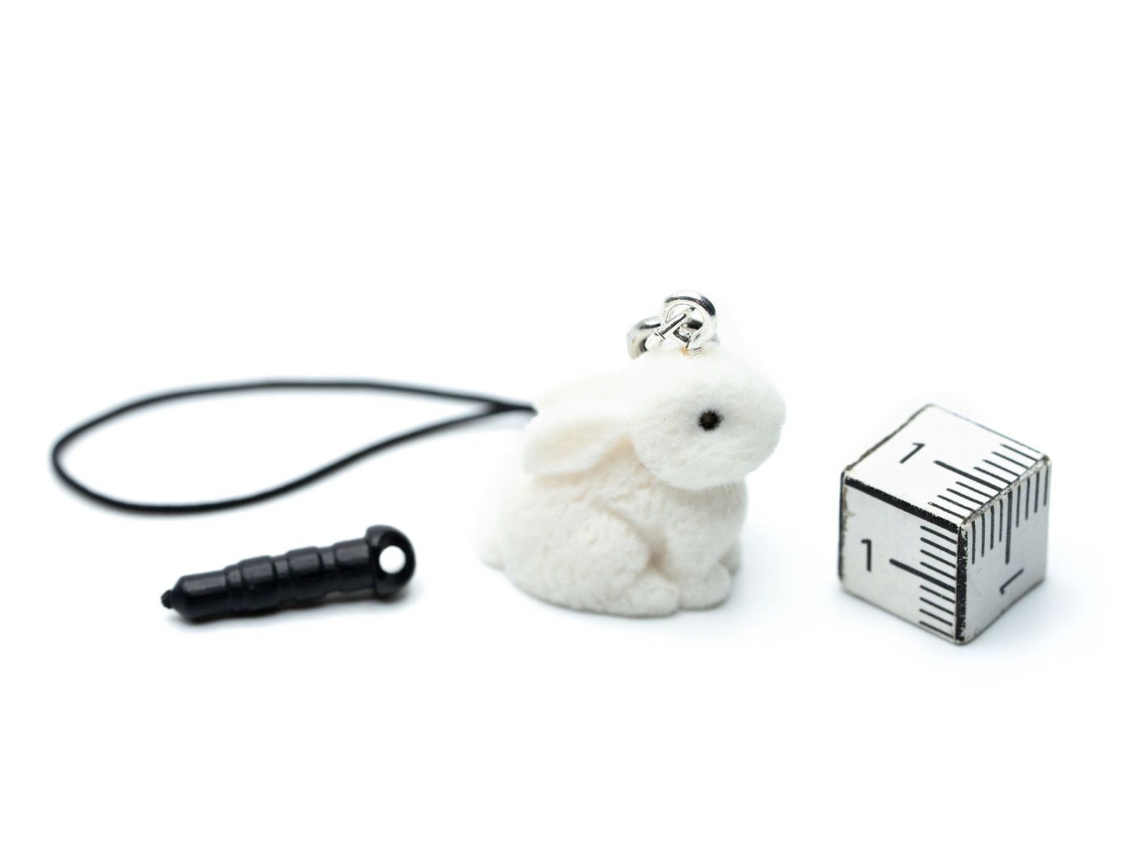 Rabbit Cell Phone Pendant Miniblings Rabbit Bunny Pet Easter Flock ...