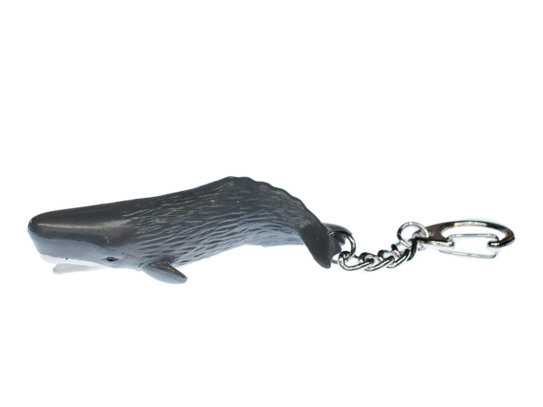 Sperm Whale Key Ring Chain Keychain Miniblings Ocean Seafood Gray ...