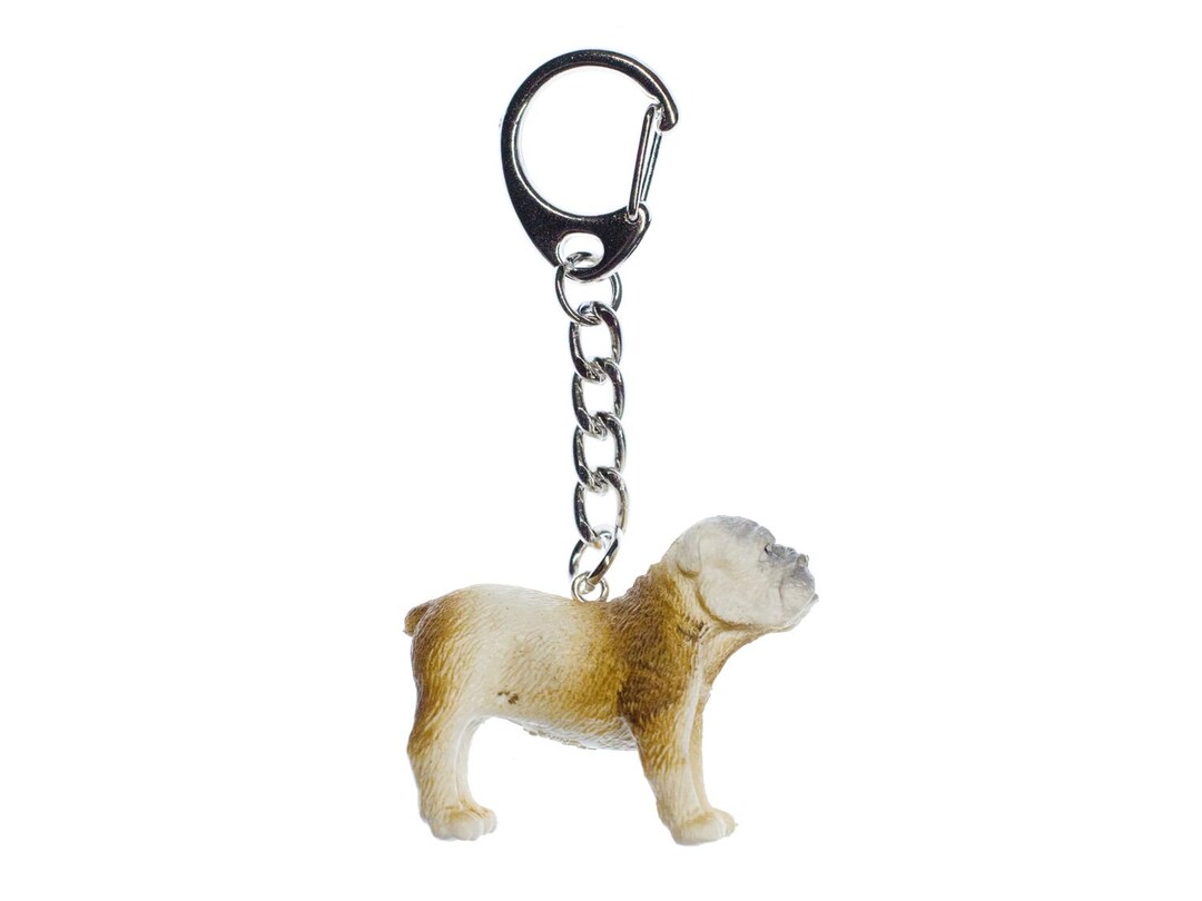 Pug Bulldog Key Ring Chain Miniblings Dog Pet Animal House Dog - Etsy