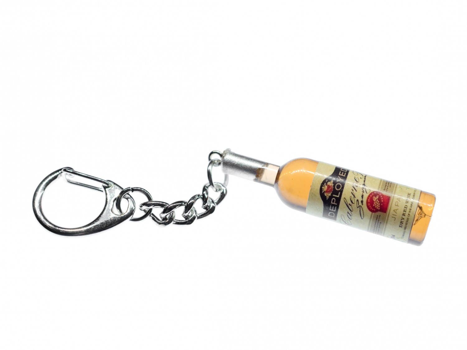 Wine Bottle Keychain Miniblings Key Chain 48mm Key Pendant - Etsy UK