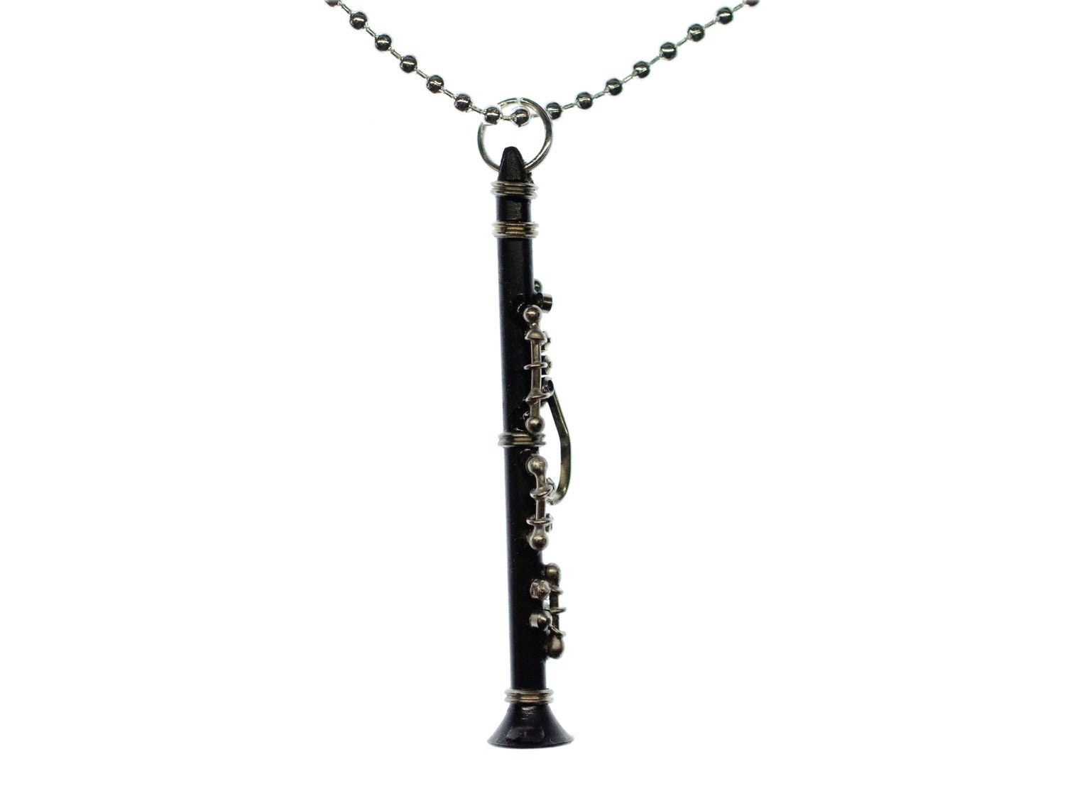 Clarinet Necklace Miniblings 80cm Musician Clarinetist With Box - Etsy