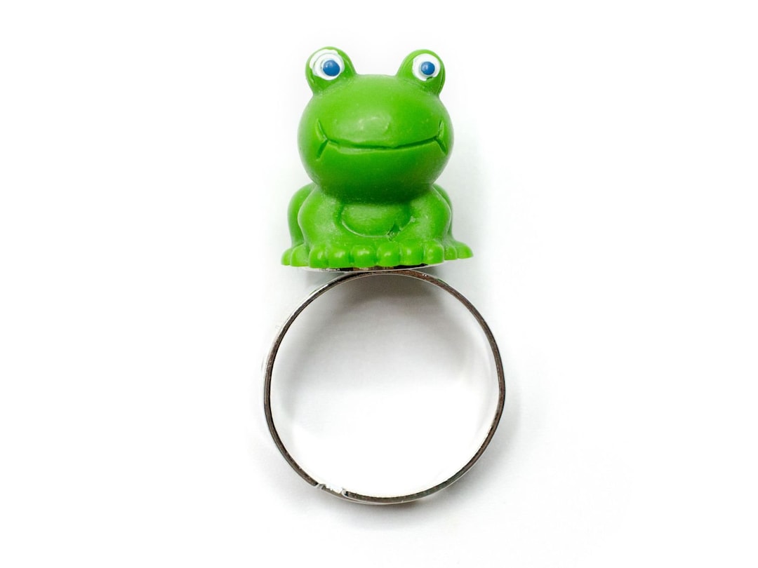 Frog Ring Miniblings Frog King Fairy Tale Princess Ladies Finger Ring ...