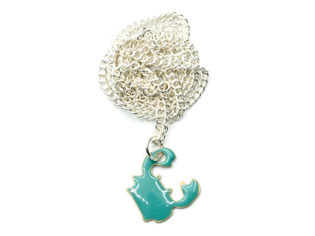 Crab Chain Miniblings 45cm Pendant Necklace Cancer Zodiac Sign Enamel ...