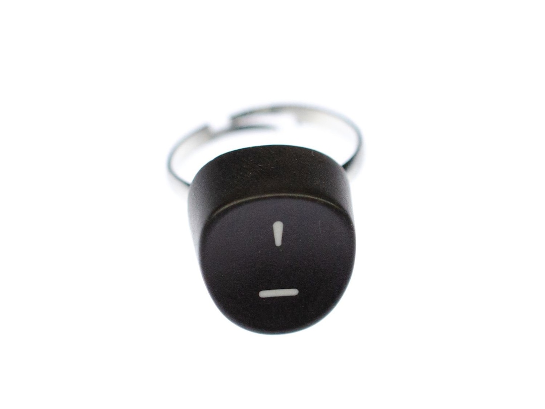 Ring Special Key Typewriter Apostrophe Underscore Miniblings Unique ...