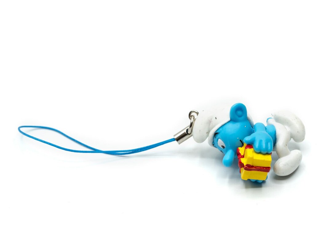 Gift Smurf Mobile Phone Pendant Miniblings Smurfs Smurf Children Series ...