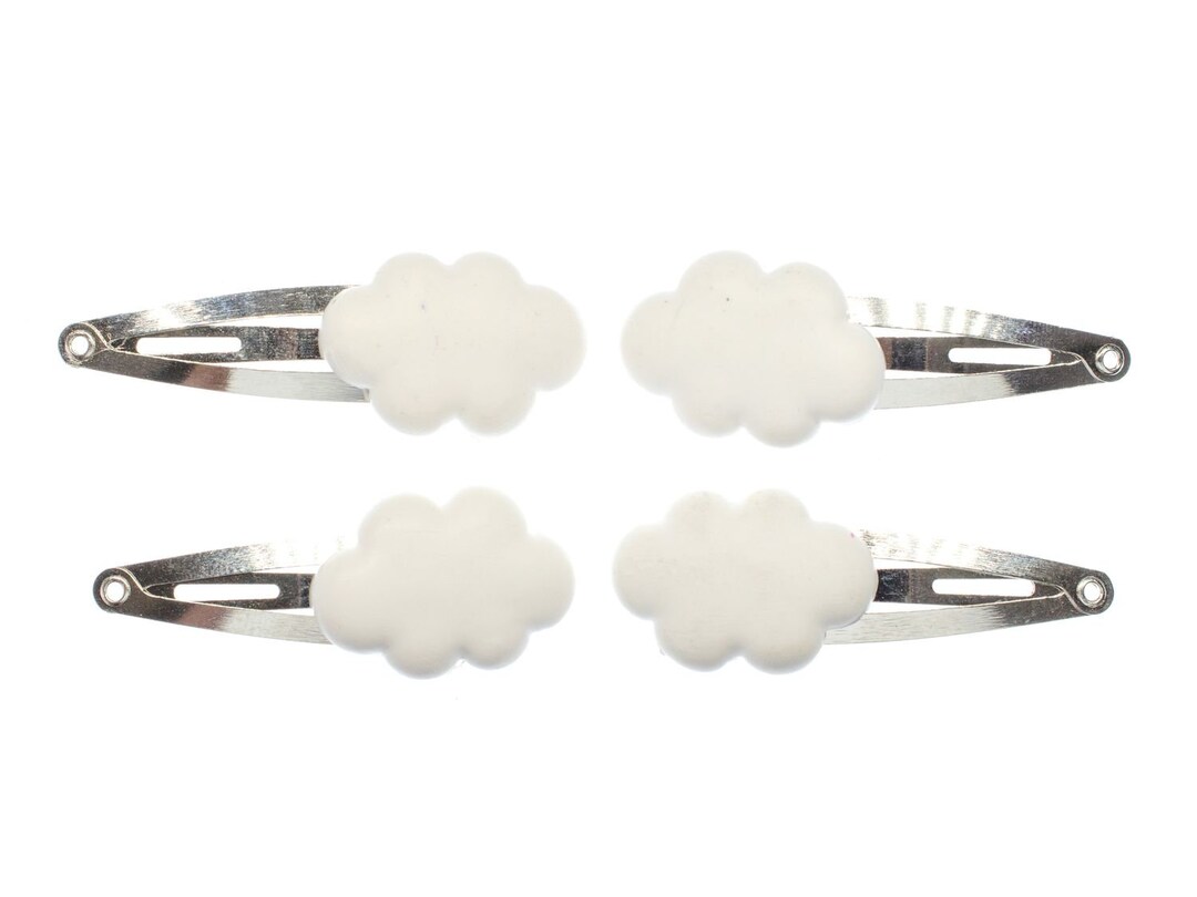 Cloud Set of 4 Hair Clip Pins Clips Needles Clips Pin Badge Miniblings ...