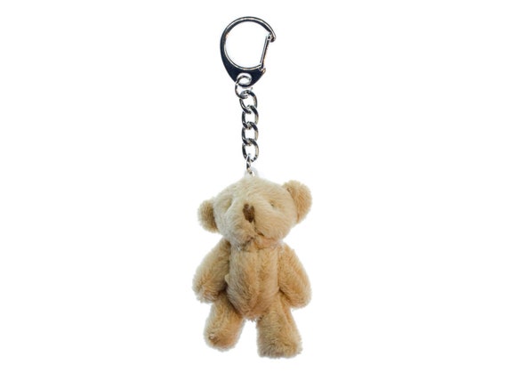 Teddy Key Ring Chain Miniblings Bear Plush Girls Children Kids - Etsy