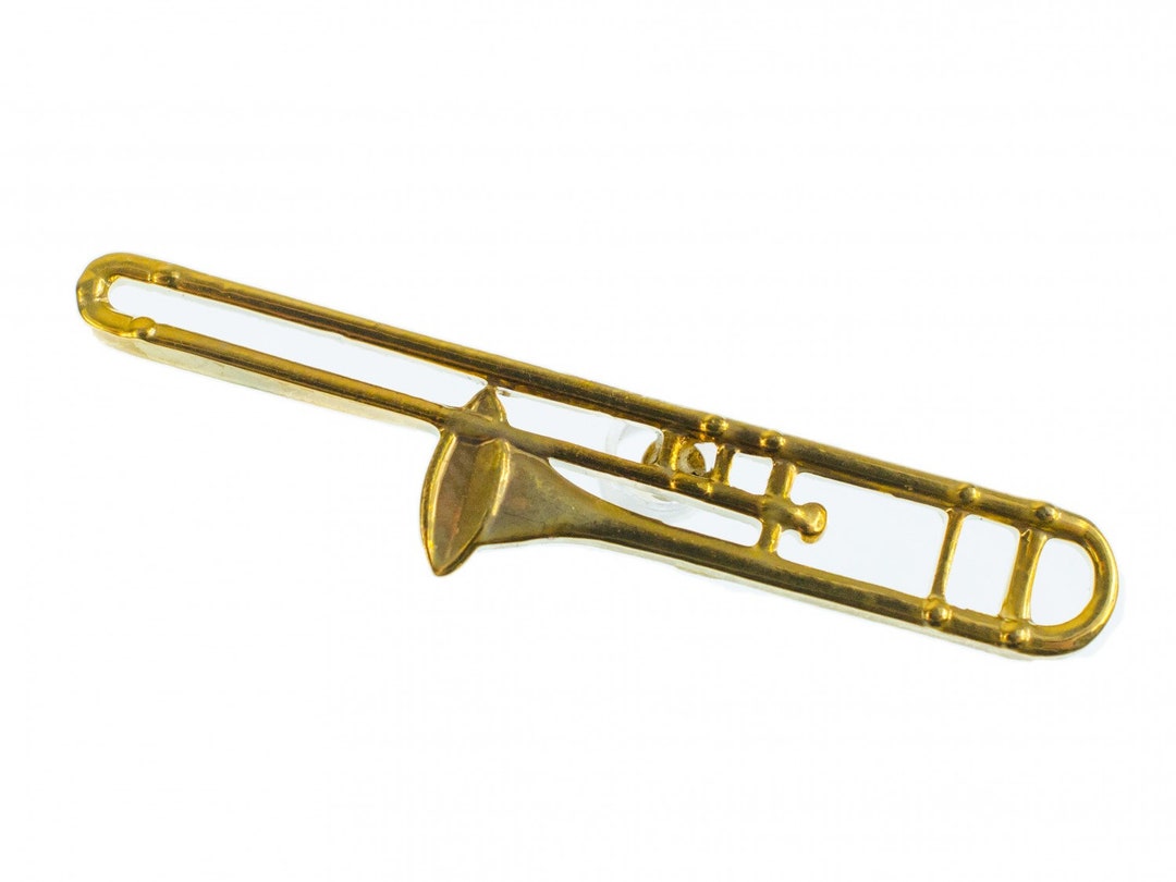 Trombone Brooch Pin Badge Button Badge Miniblings Orchestral Instrument ...