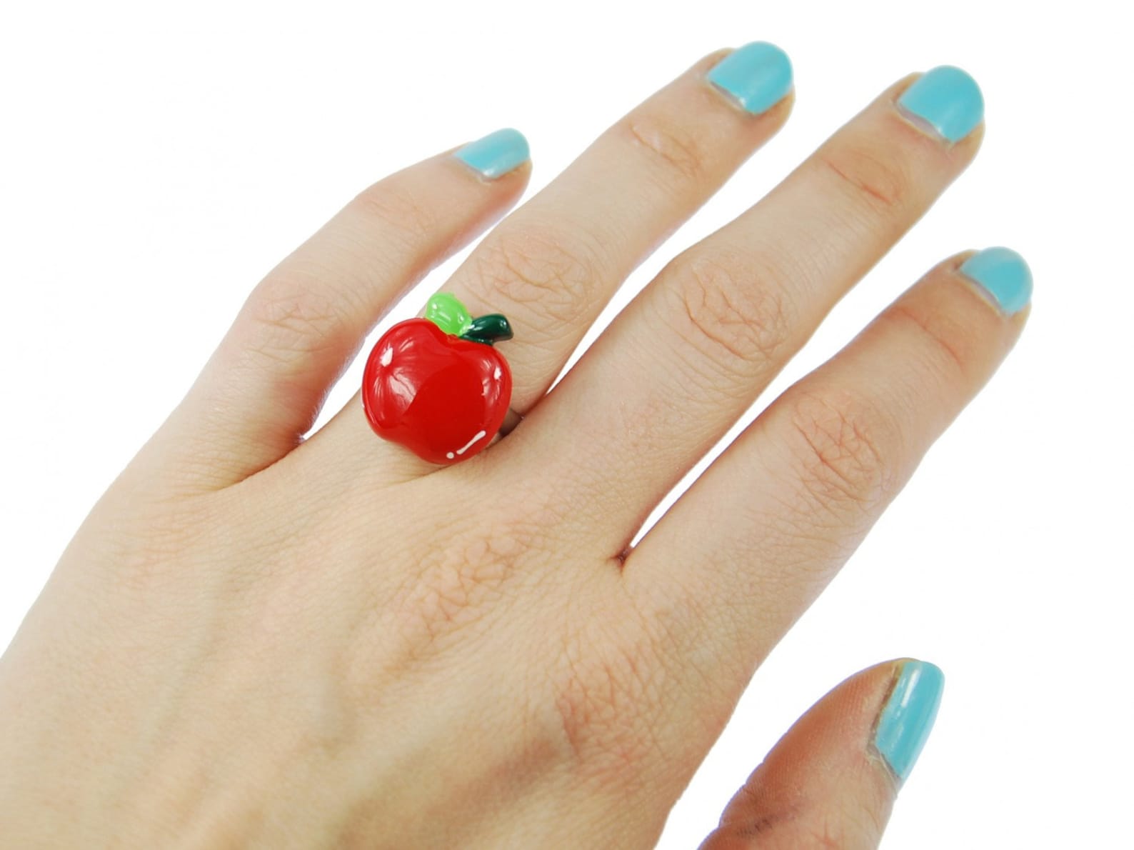 Apple Ring Miniblings Food Fruit Eating - Etsy