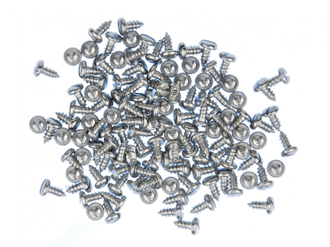 100X Miniscrews Screws 2 2X4 5mm (4.5mm Long) Jewelery Screw DIY ...