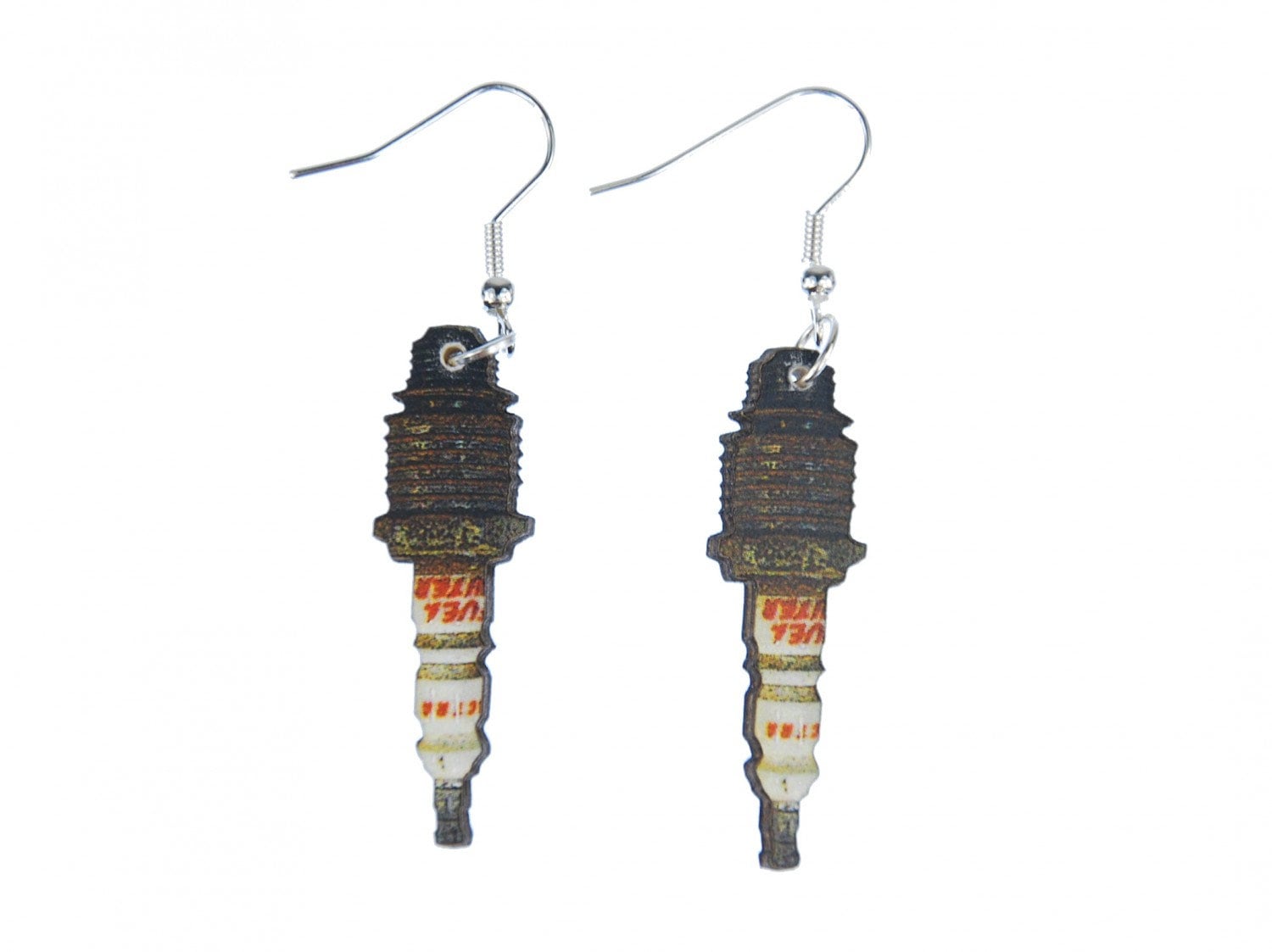 Spark Earrings Miniblings Ignition Car Speed Cruising Wood - Etsy