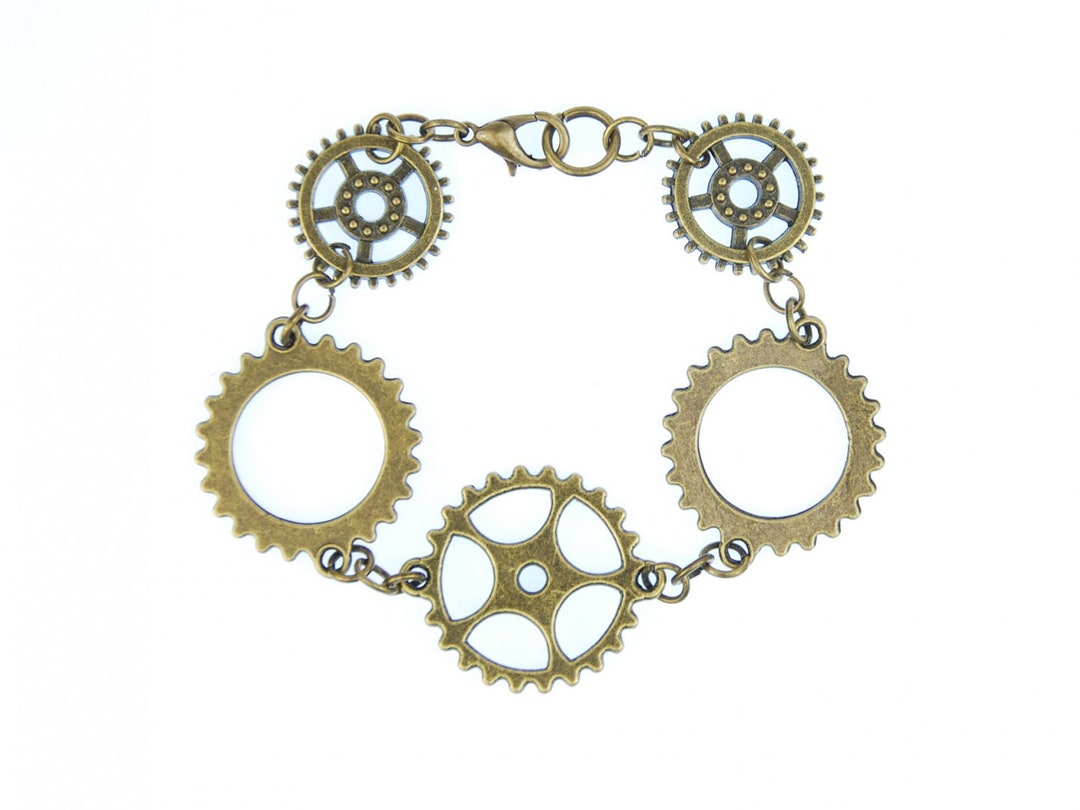 Clockmaker Gear Gears Brass Clock Bracelet Wristlet Miniblings ...