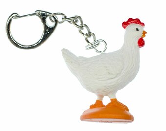 Chicken Key Chain - Etsy