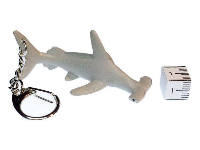 Hammerhead Key Ring Chain Miniblings Sea Ocean Shark Gray - Etsy