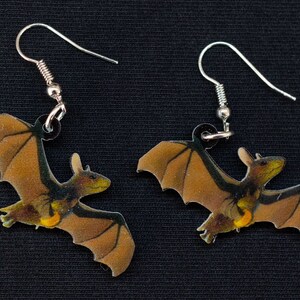 Bat Earrings Hangers Miniblings Bats Microbats Mammals | Etsy