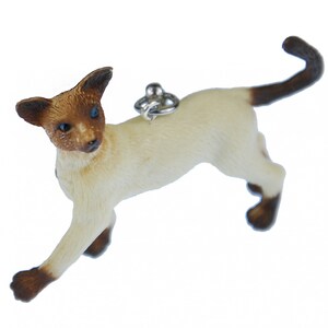 Siamese Cat Key Ring Chain Keychain Miniblings Pet Cats Animal - Etsy