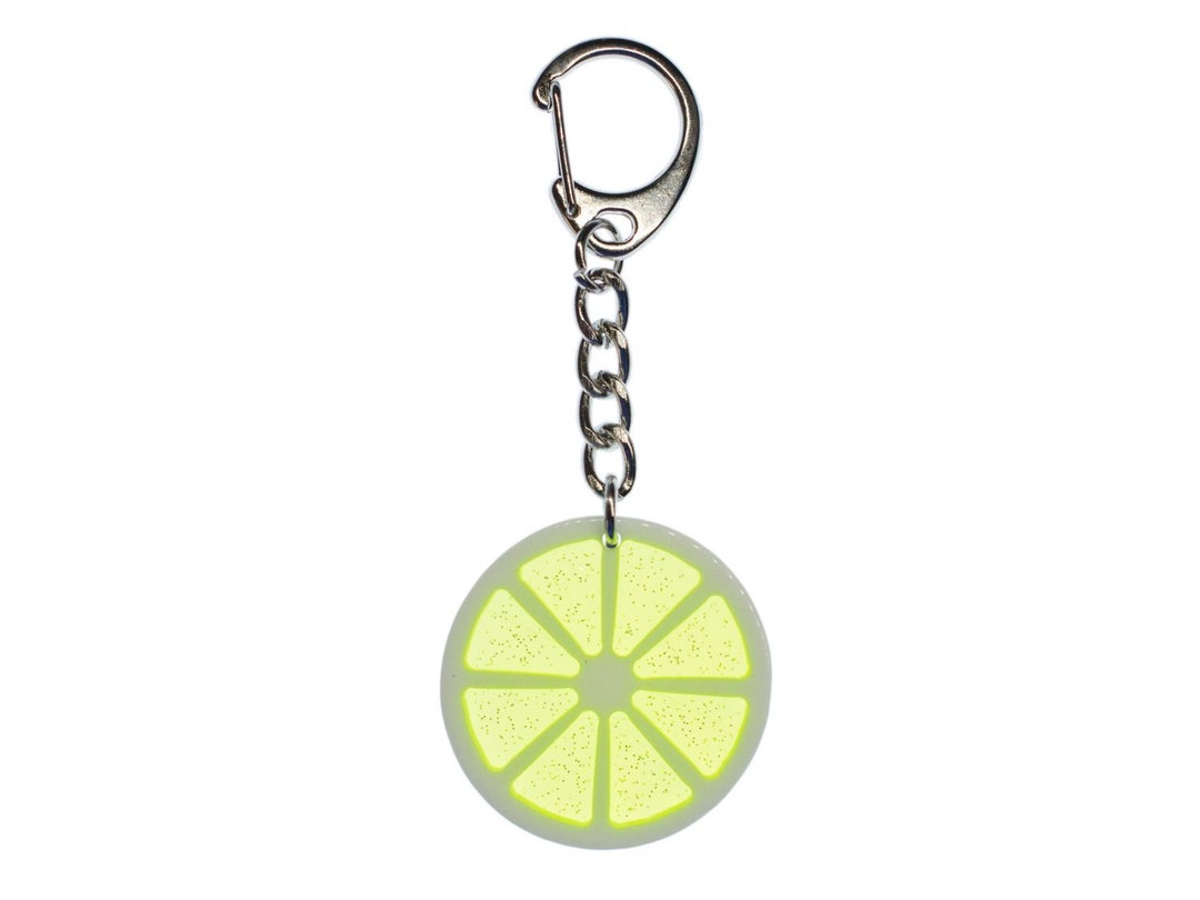 Lime Slice Key Ring Chain Miniblings Key Ring Chain Green - Etsy UK
