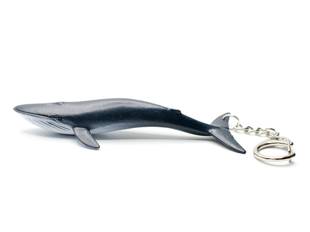 Blue Whale Key Ring Chain Miniblings Ocean Seafood Baleen - Etsy