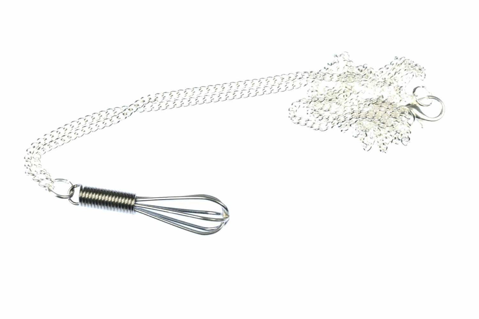 Whisk Necklace Kitchen Cooking Chef Cook Miniblings Baking 60cm Silver ...