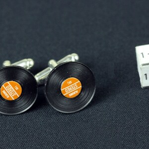 Record Records Cuff Links Cufflinks Miniblings Box Vinyl LP - Etsy