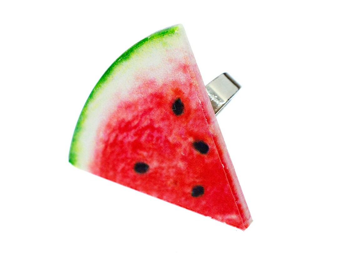 Watermelon Ring Miniblings Finger Ring Summer Melon Fruit Melon Slice ...