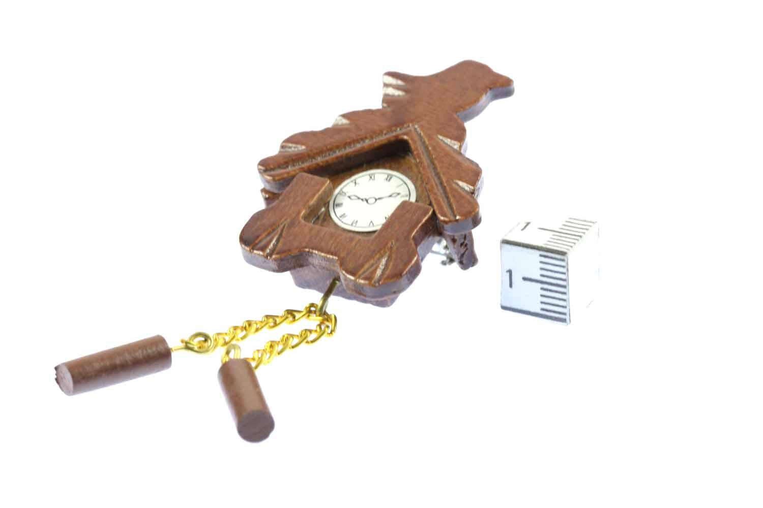 Cuckoo Clock Brooch Black Forest Miniblings Button Black - Etsy