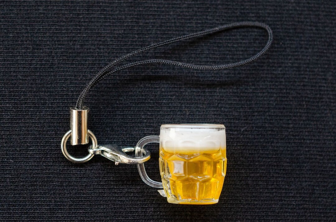 Beer Glass Mobile Cell Phone Charm Miniblings Pendant Oktoberfest Mug ...
