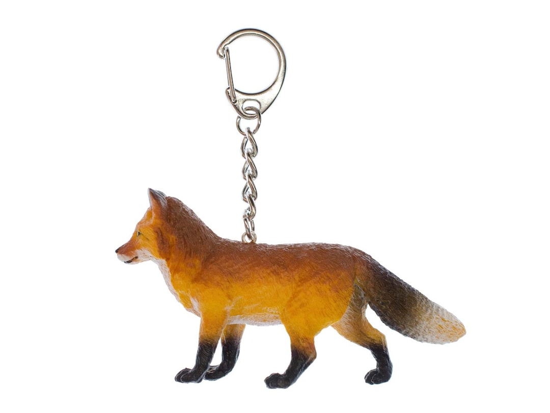 Fox Key Ring Chain Miniblings Red Forest 85mm Brown - Etsy