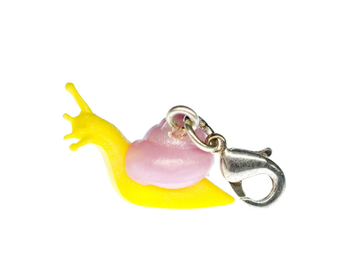 Snail Slug Charm Pendant Zipper Pull Bracelet Wristlet Miniblings ...