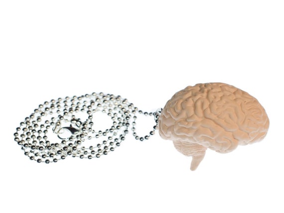 Brain Necklace Miniblings 80cm Anatomy Medicine Organ Iq - Etsy