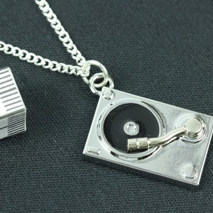 Turntables Necklace Miniblings 45cm DJ Music Musicians Record Player ...
