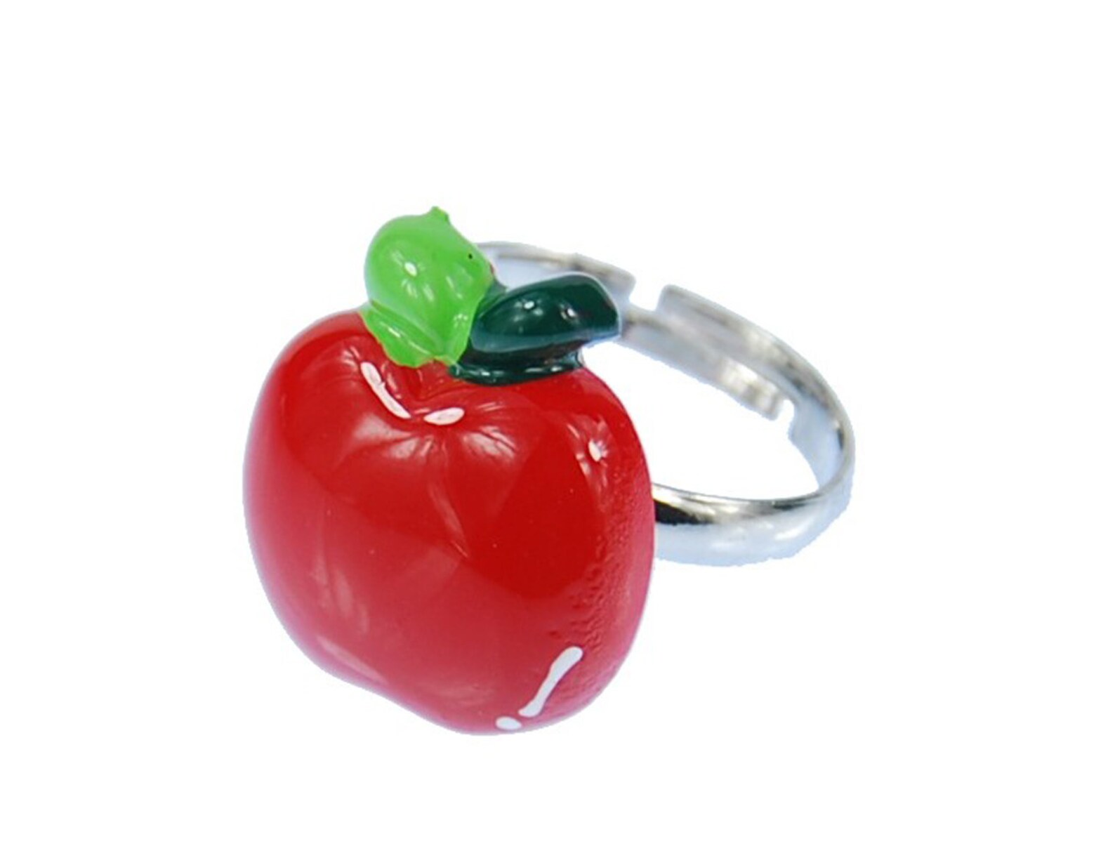 Apple Ring Miniblings Food Fruit Eating - Etsy