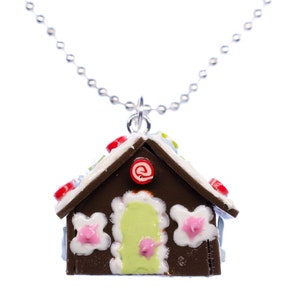 Gingerbread House Necklace 80cm Xmas Christmas Cookies - Etsy
