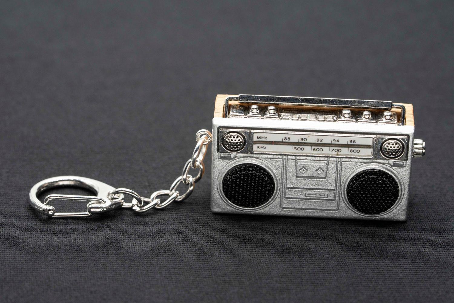 Cassette Recorder Key Ring Chain Miniblings Keyring Ghetto Bluster ...