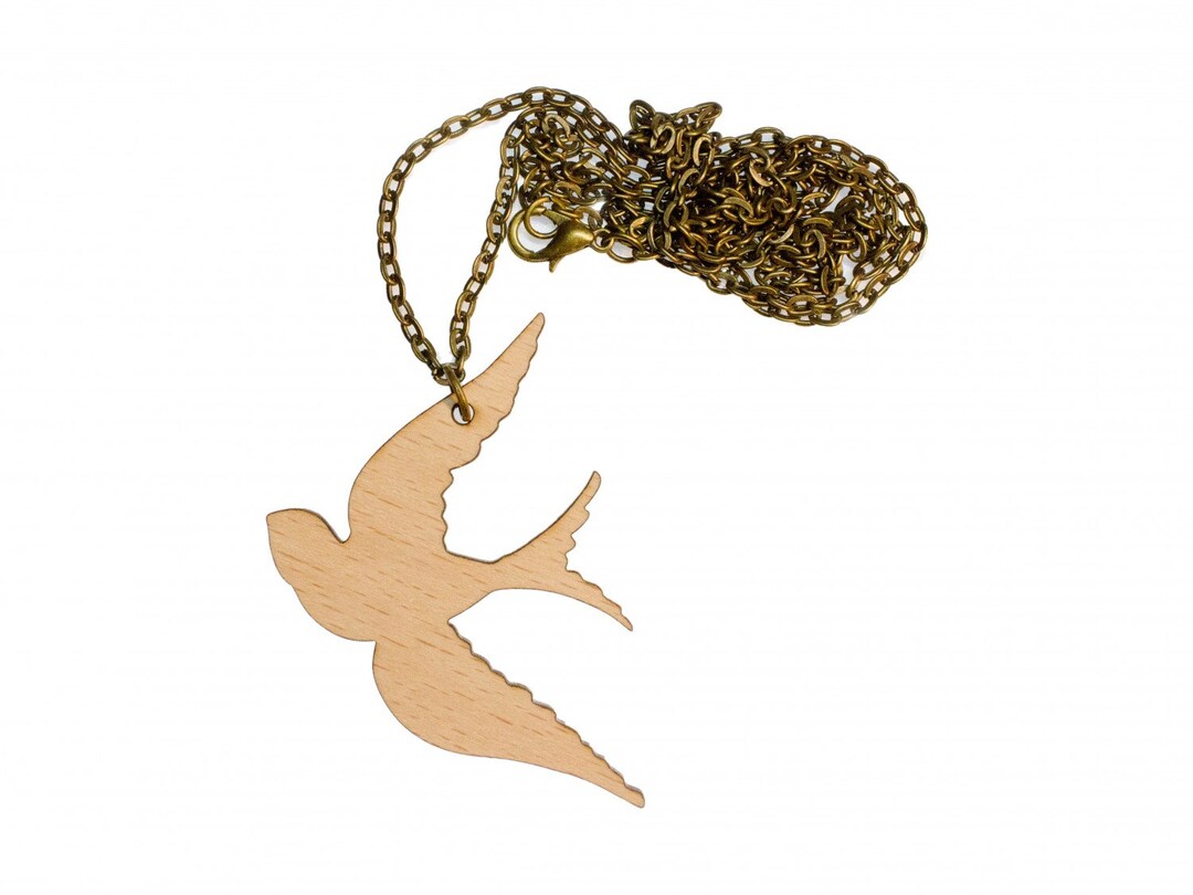 Dove Pigeon Necklace Miniblings 80cm Flying Bird Schwalbe Eagle Wings ...