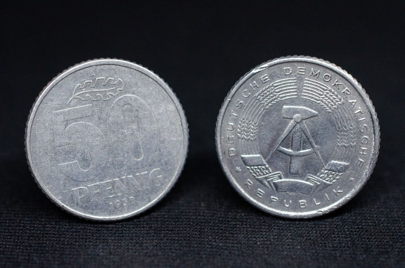 50 Pfennig Penny GDR East Germany DDR Money Cuff Links - Etsy
