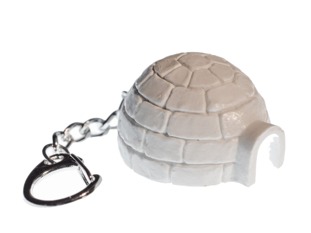 Igloo Key Ring Chain Miniblings Inuit Eskimo Winter Alaska North Pole ...