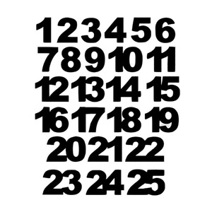 Advent Calendar Numbers Patch Hotfix Iron on Motif Miniblings 30mm ...