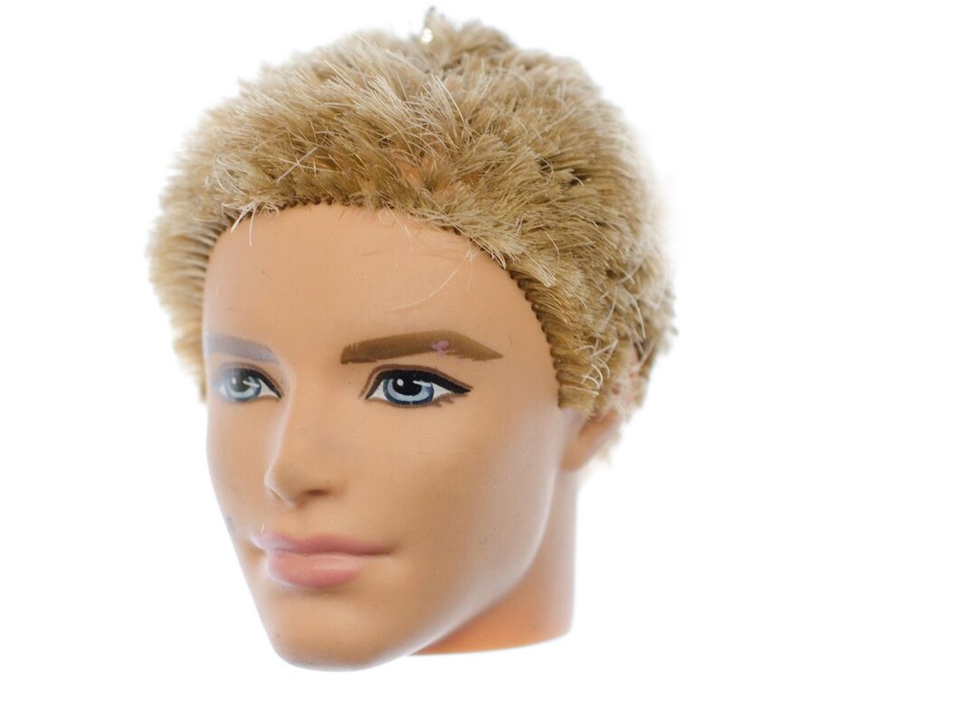 Head Miniblings Rubber Body Parts Human Men Doll 43mm Key Ring Key ...