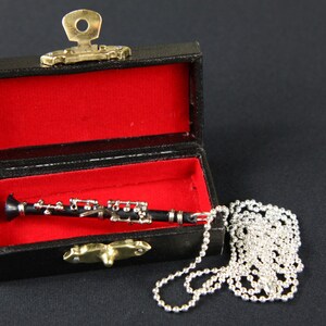 Clarinet Necklace Miniblings 80cm Musician Clarinetist With Box - Etsy