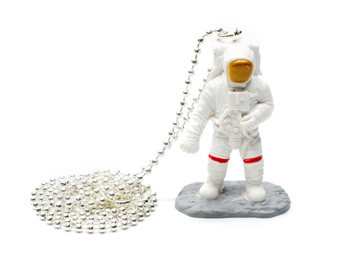 Astronaut Chain Necklace 80cm Miniblings Space Universe Spaceman White ...